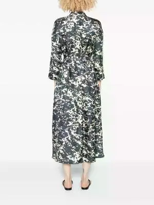Max Mara Leva Abstract-print Maxi Dress
