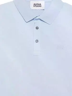 Alpha Studio Button-fastening Polo Shirt - Blue
