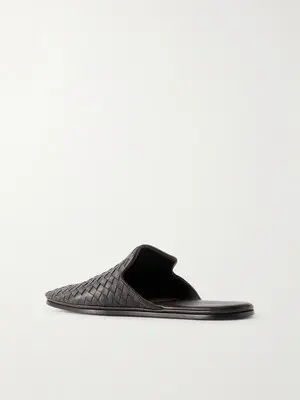 Bottega Veneta Intrecciato Leather Slippers