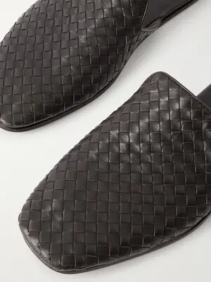 Bottega Veneta Intrecciato Leather Slippers