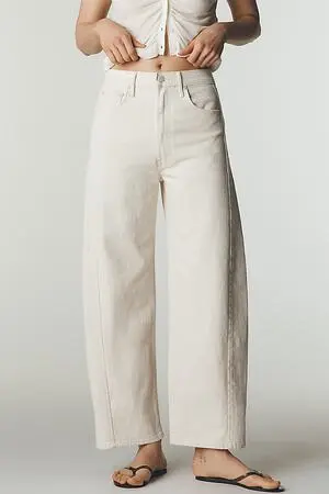 MOTHER Half-pipe Ankle High-rise Barrel Jeans - Act Natural