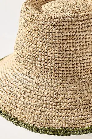 WYETH Stripe Trim Bucket Hat