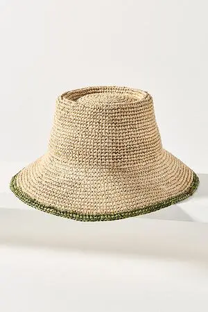 WYETH Stripe Trim Bucket Hat - Green