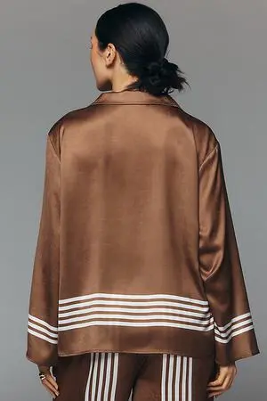 Glamorous Satin Striped Shirt