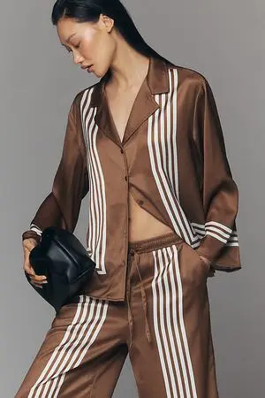 Glamorous Satin Striped Shirt