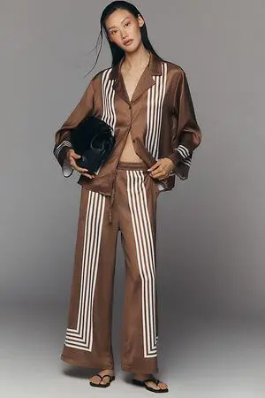 Glamorous Satin Striped Shirt