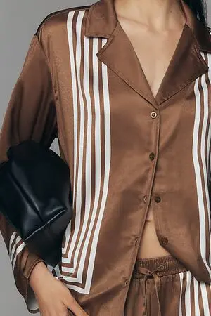 Glamorous Satin Striped Shirt