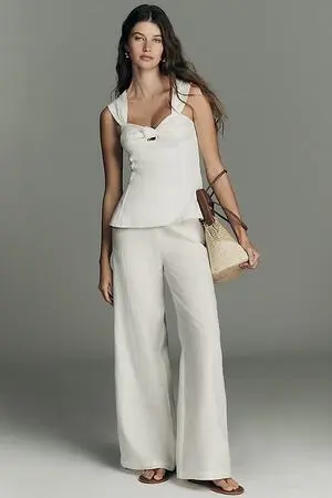 Faithfull The Brand Pallida Sleeveless Peplum Top