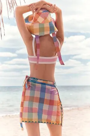 SUNSHINE TIENDA Plaid Mi Sarong