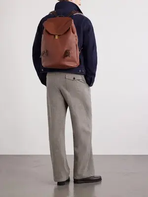 BLEU DE CHAUFFE Zibeline Full-grain Leather Backpack - Brown