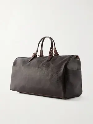 BLEU DE CHAUFFE Full-grain Leather Weekend Bag