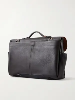BLEU DE CHAUFFE Charles Full-grain Leather Briefcase