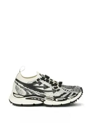Off-White Be Right Back Knitted Logo Sneakers - Neutrals