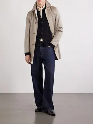 Thom Sweeney Reversible Wool-twill Coat - Neutrals