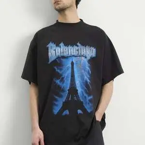 Balenciaga Metal Merch Paris Oversized T-shirt