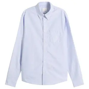 A.p.c. Greg Button Down Stripe Shirt - Blue