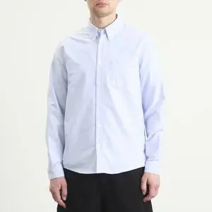 A.p.c. Greg Button Down Stripe Shirt - Blue