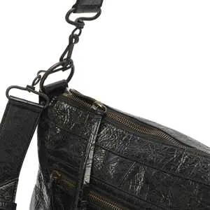 Balenciaga Le City Moto Leather Bag - Black