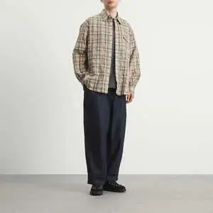 FRIZMWORKS Uneven Check Shirt