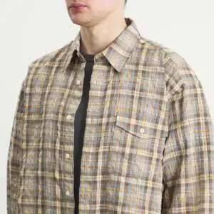 FRIZMWORKS Uneven Check Shirt