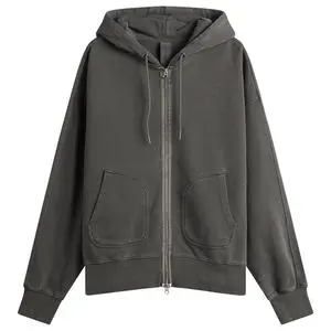 FRIZMWORKS Og Pigment Dyed Zip Hoodie - Charcoal