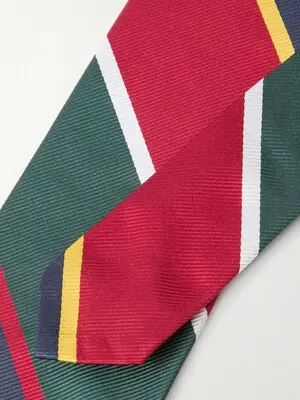 BEAMS 7cm Striped Silk-twill Neck Tie
