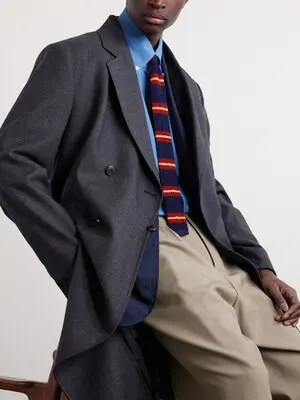 BEAMS 4cm Striped Neck Tie