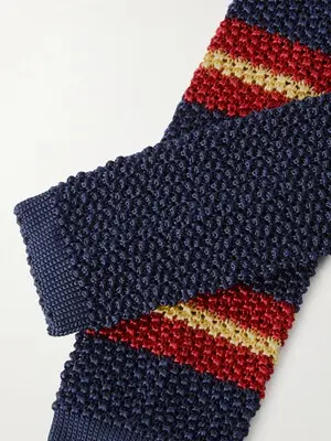 BEAMS 4cm Striped Neck Tie