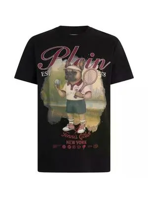 Philipp Plein Round Neck T-shirt New York Tennis - Black