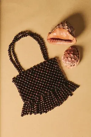 LEVENS BAGS Lucy Fringed Bead Bag - Cinnamon