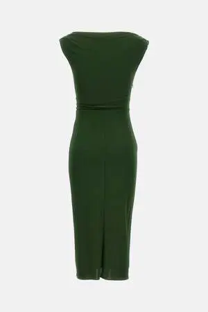 Max Mara Aureo Long Jersey Dress - Verde