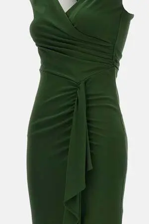 Max Mara Aureo Long Jersey Dress - Verde