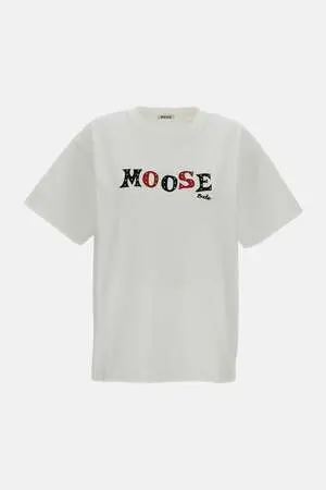 BODE NEW YORK Moose Appliqué T-shirt - Bianco