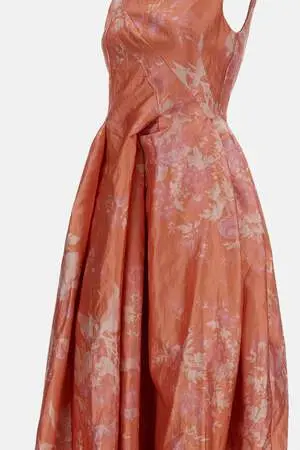 Erdem Floral Print Hourglass Gown
