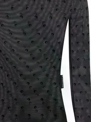 MARINE SERRE Moon Mesh Top - Black