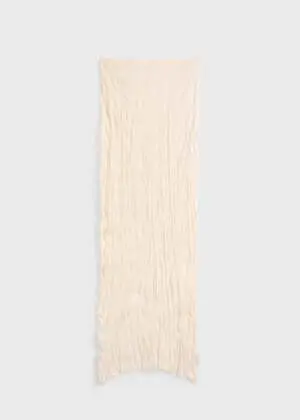TOTEME Crinkled Knit Skirt - Beige