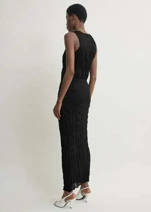 TOTEME Crinkled Knit Ankle Length Skirt