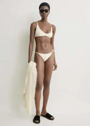 TOTEME Scoop Neck Bikini Top - Ecru