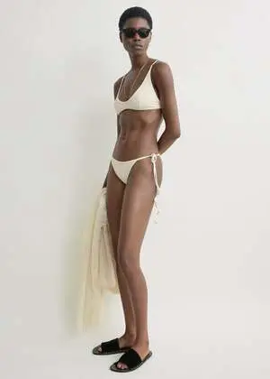 TOTEME Scoop Neck Bikini Top - Ecru