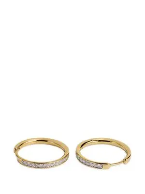 Monica Vinader Essential Diamond Vermeil Earrings - Gold