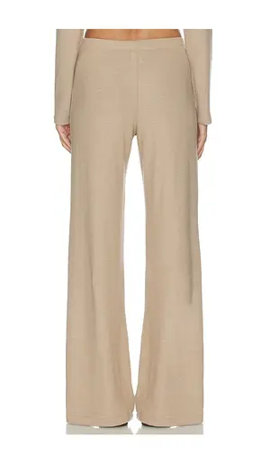 LESET Lauren Wide Leg Pant - Nude