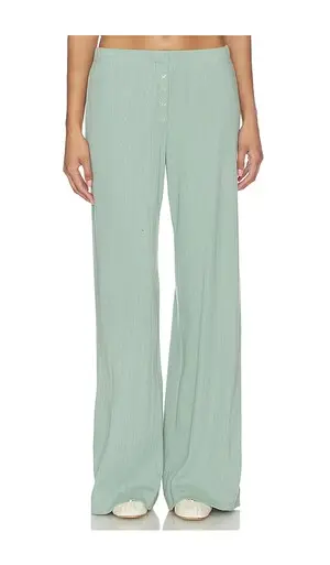 LESET Pointelle Boxer Pant - Teal