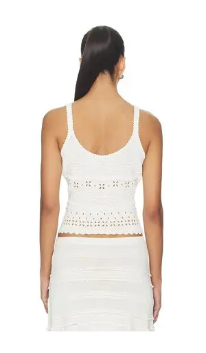 Ulla Johnson Esme Eyelet Knit Camisole - Ivory