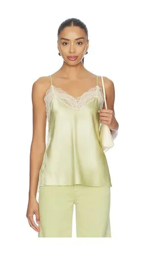 Veronica Beard Johanan Lace Trimmed Silk Blend Camisole