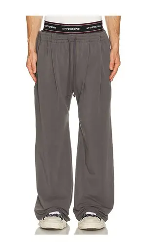 We11Done Layered Tucked Sweatpants In . Also - Grey
