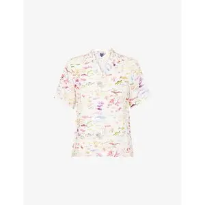 Vilebrequin Charli Fish-print Linen Shirt - Papier