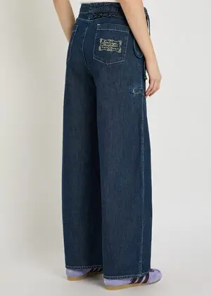 DAMSON MADDER Augusta Ruffled Straight-leg Jeans