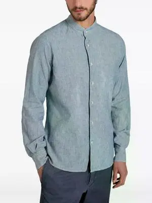 SLOWEAR Band-collar Shirt