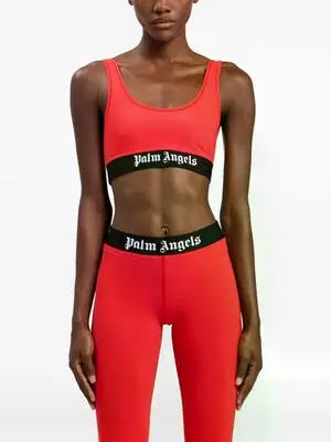 Palm Angels Logo-band Sports Bra - Red