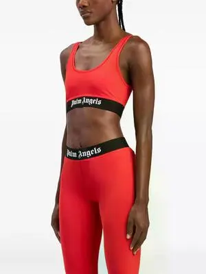 Palm Angels Logo-band Sports Bra - Red